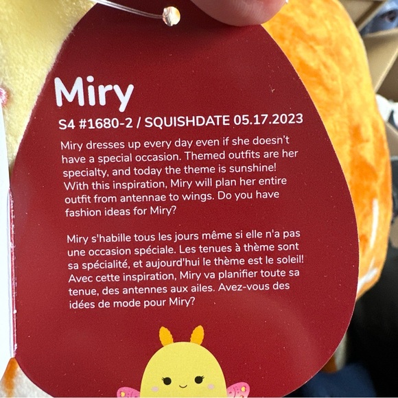 Squishmallows | Toys | Squishmallow Kellytoy Mini Plush Clip On 35 Miry ...